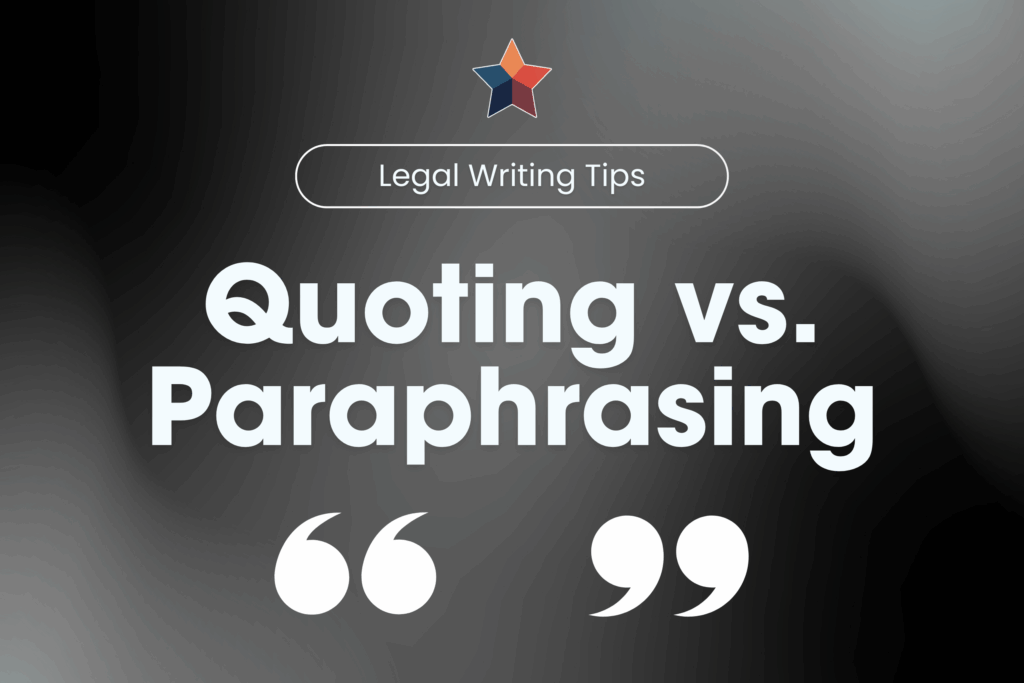 Quoting versus Paraphrasing: Best Practices