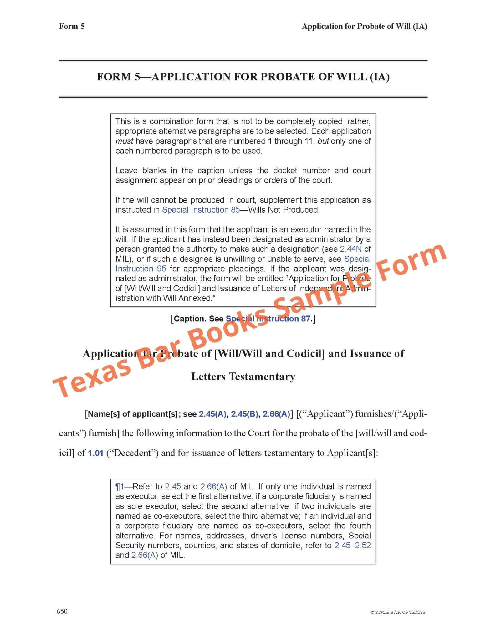Texas Probate System, 2024 ed. | Texas Bar Practice