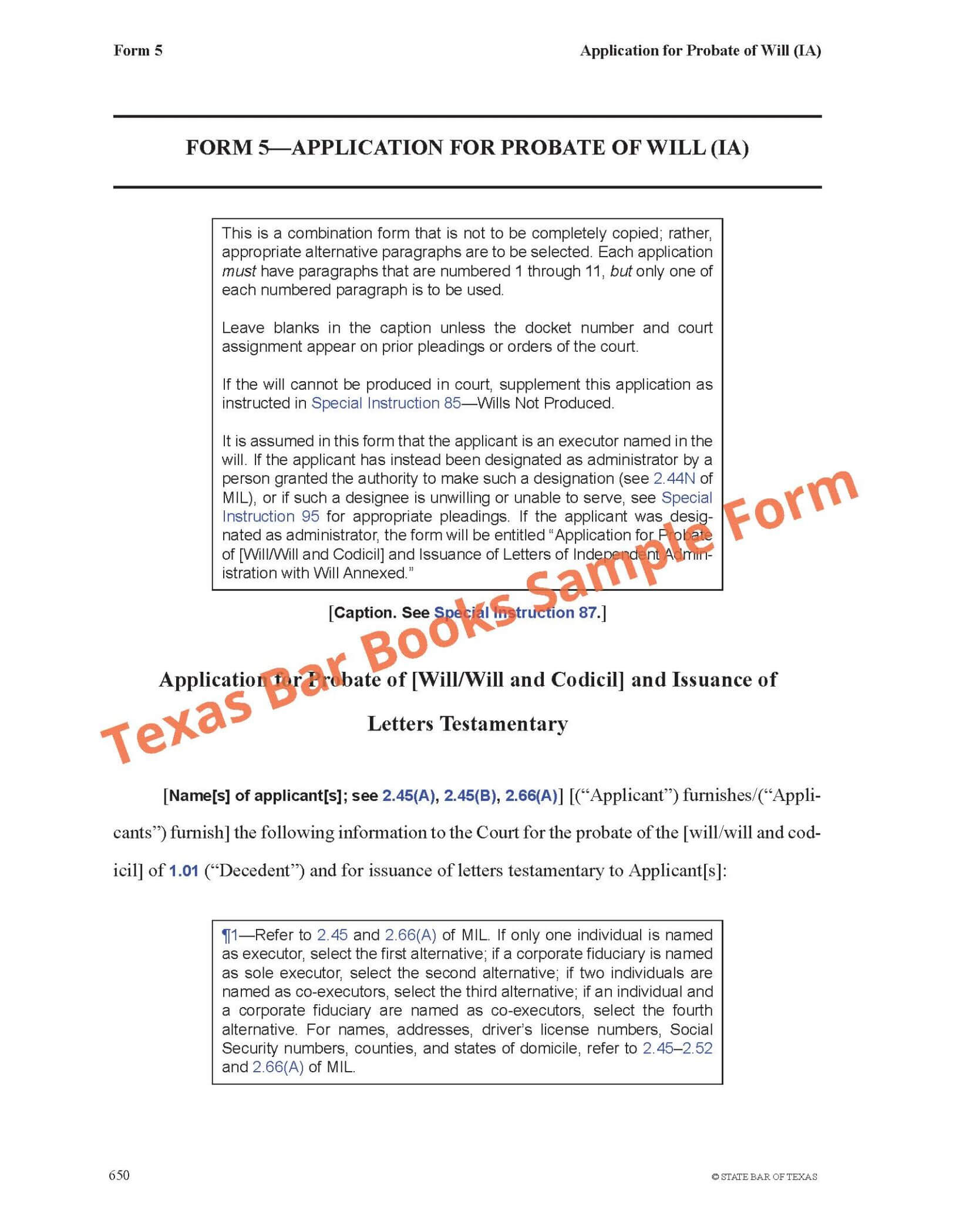Texas Probate System, 2024 ed. | Texas Bar Practice